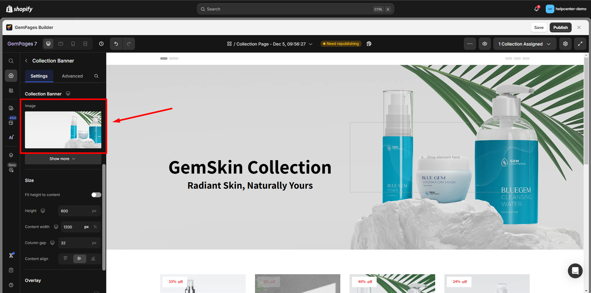 Collection Banner Element - Help Center