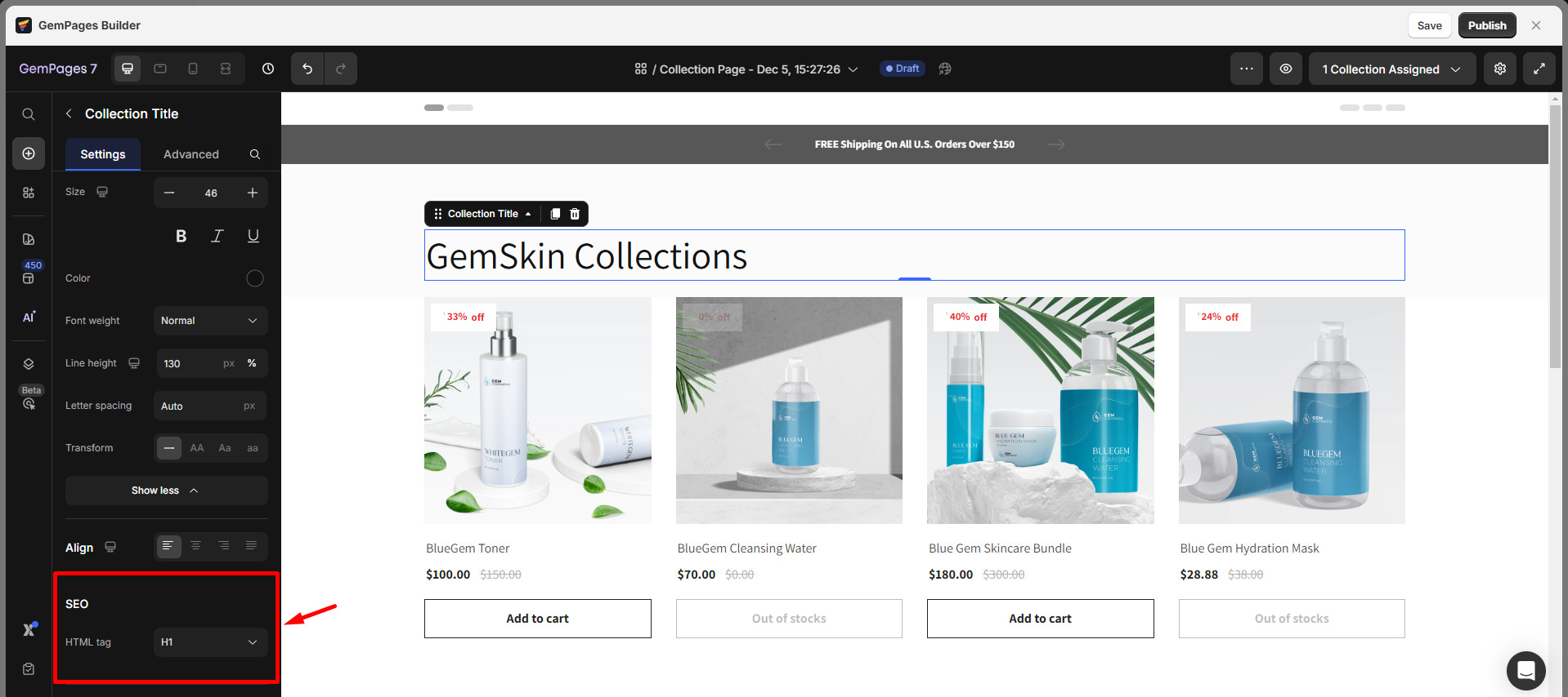 Collection Title Element - Help Center