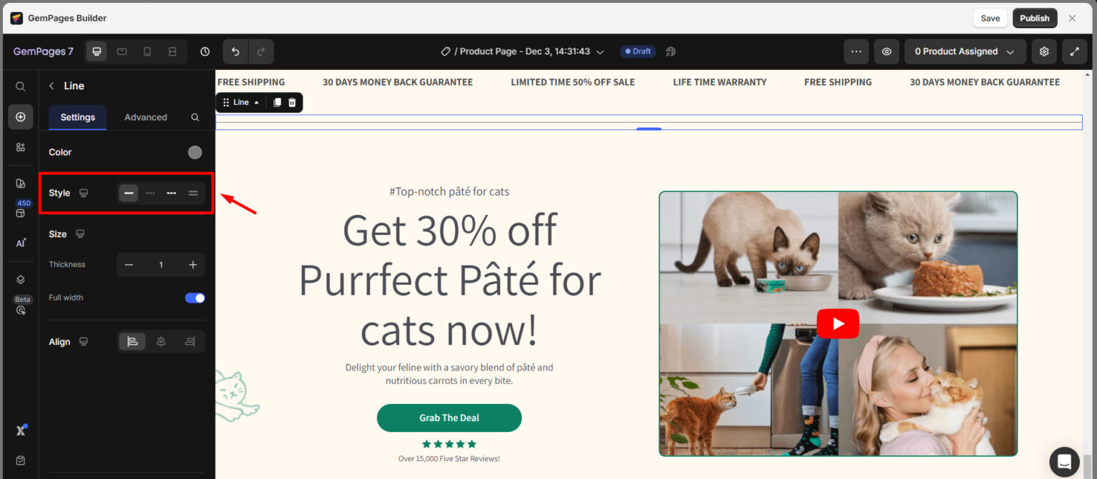 Line (Divider) Element - Help Center
