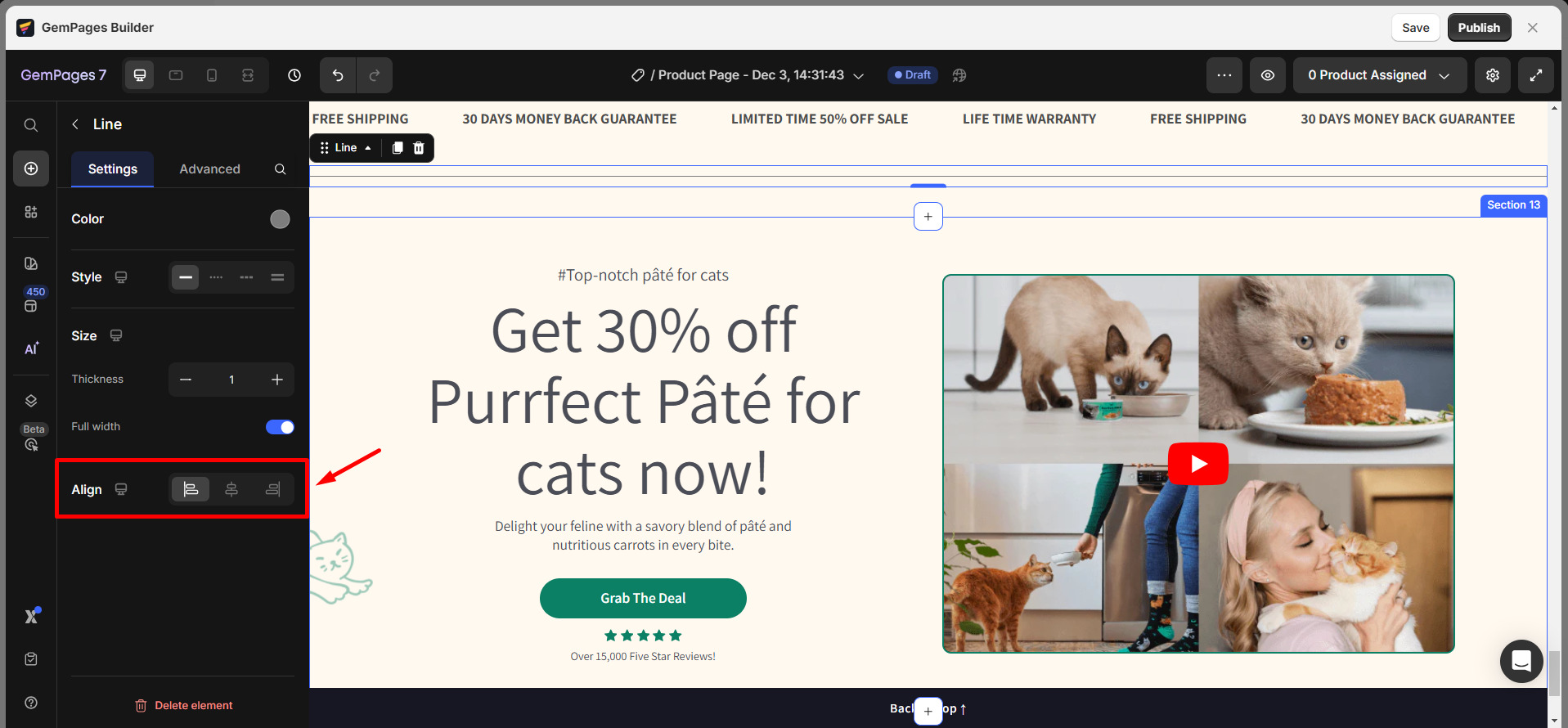 Line (Divider) Element - Help Center