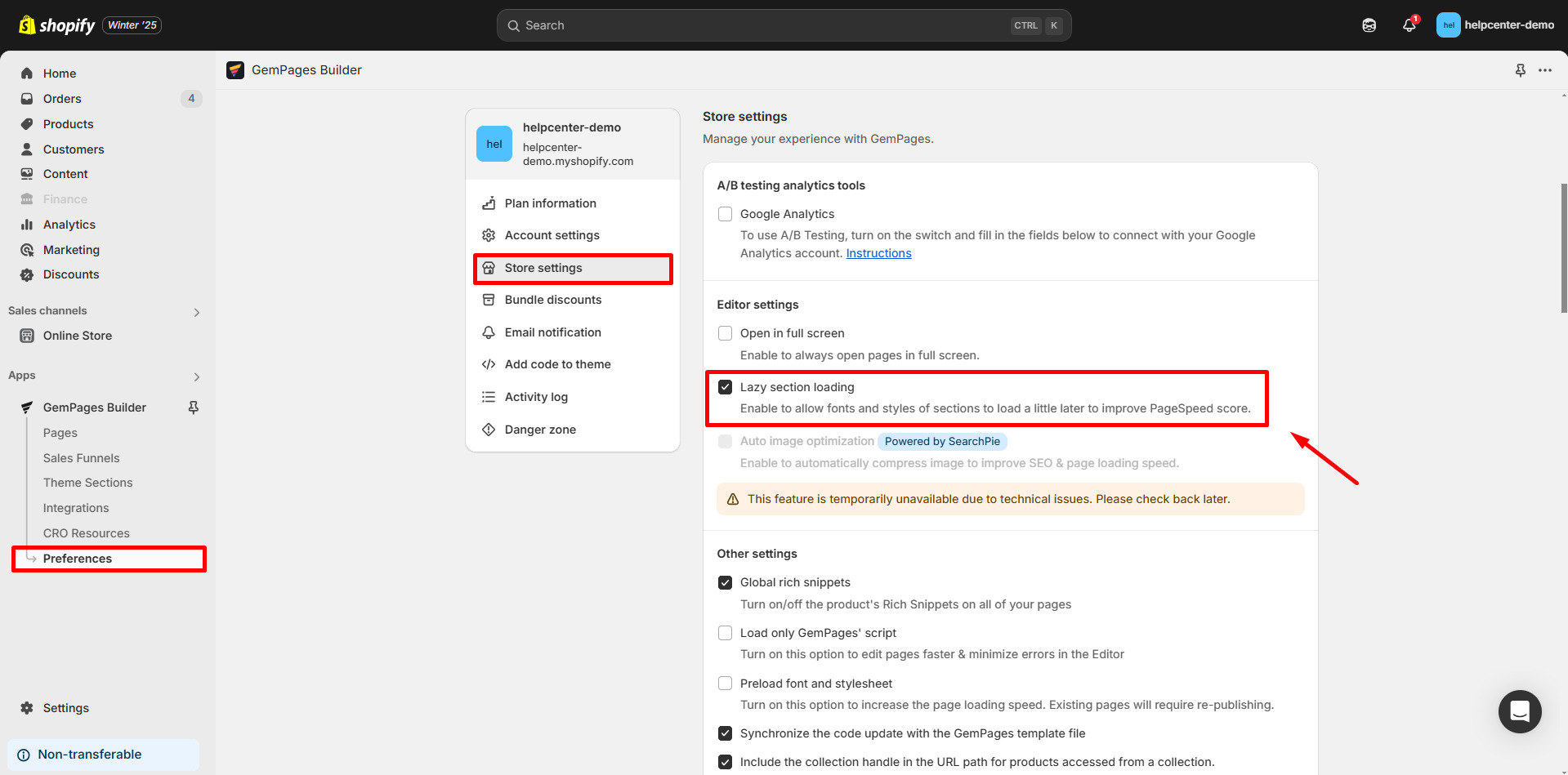 Enable Lazyload and Preload Your Section and Image - Help Center