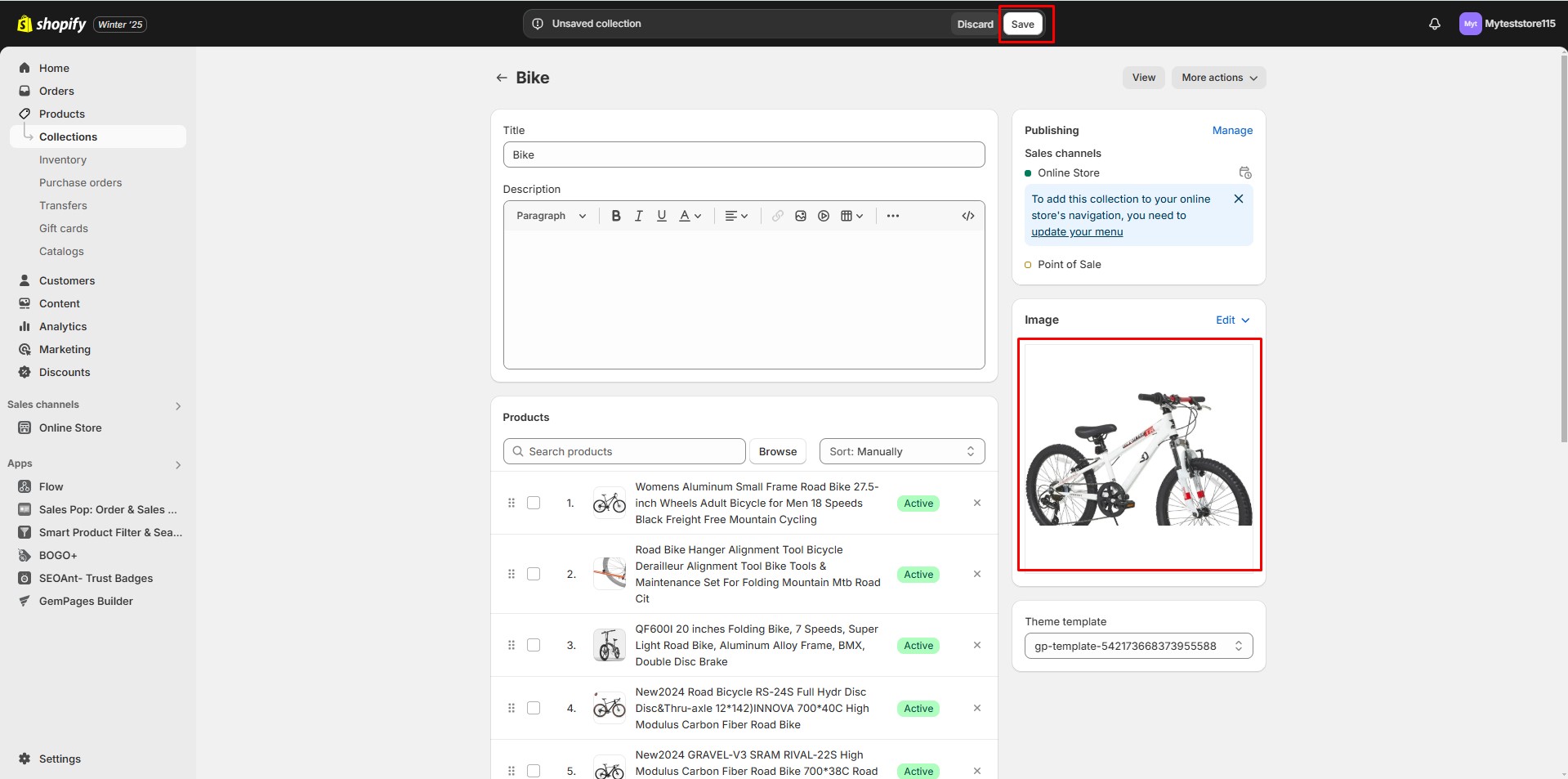 Mostrar banners de colección de forma dinámica según cada colección ...
