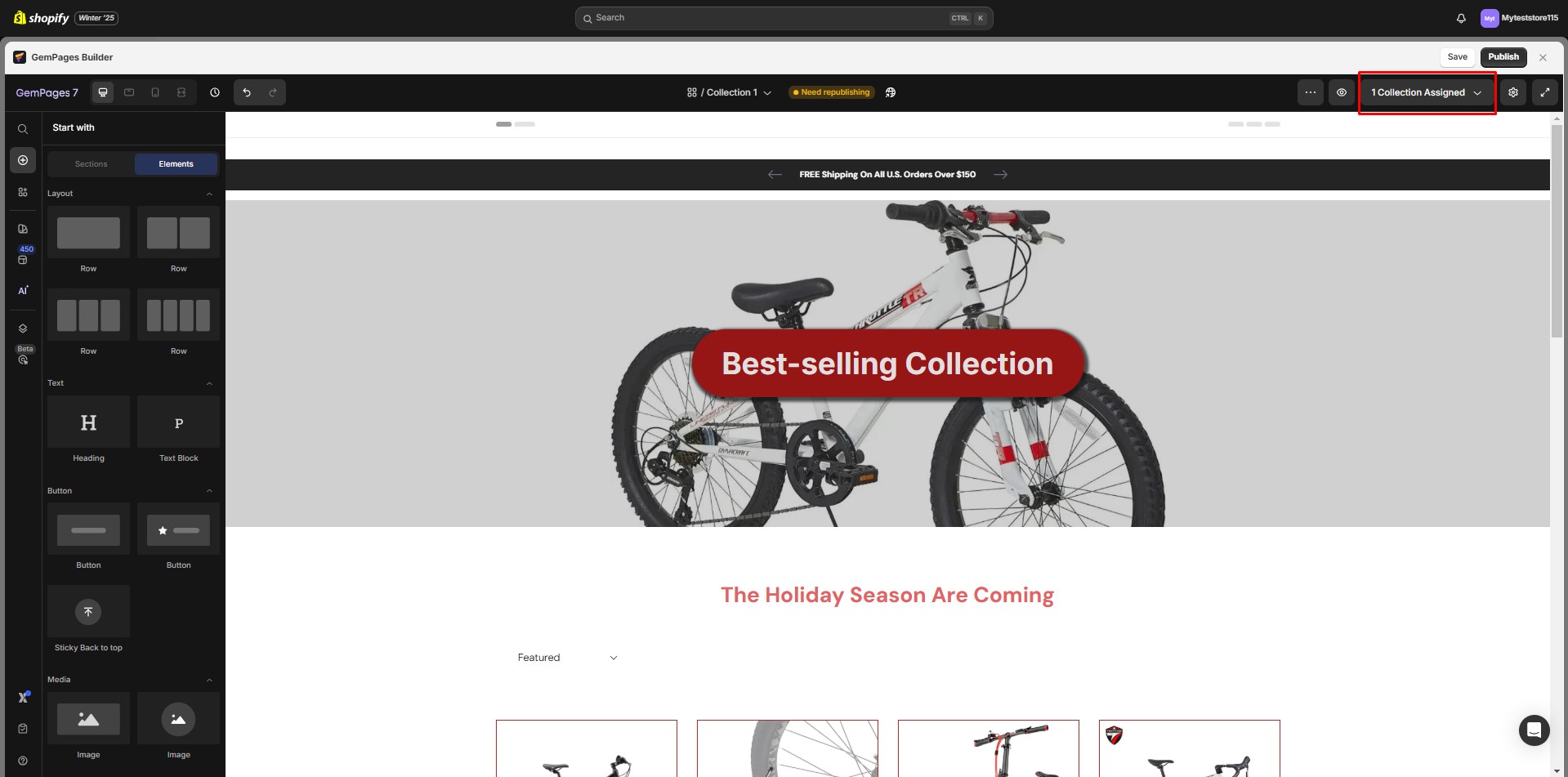 Mostrar banners de colección de forma dinámica según cada colección ...