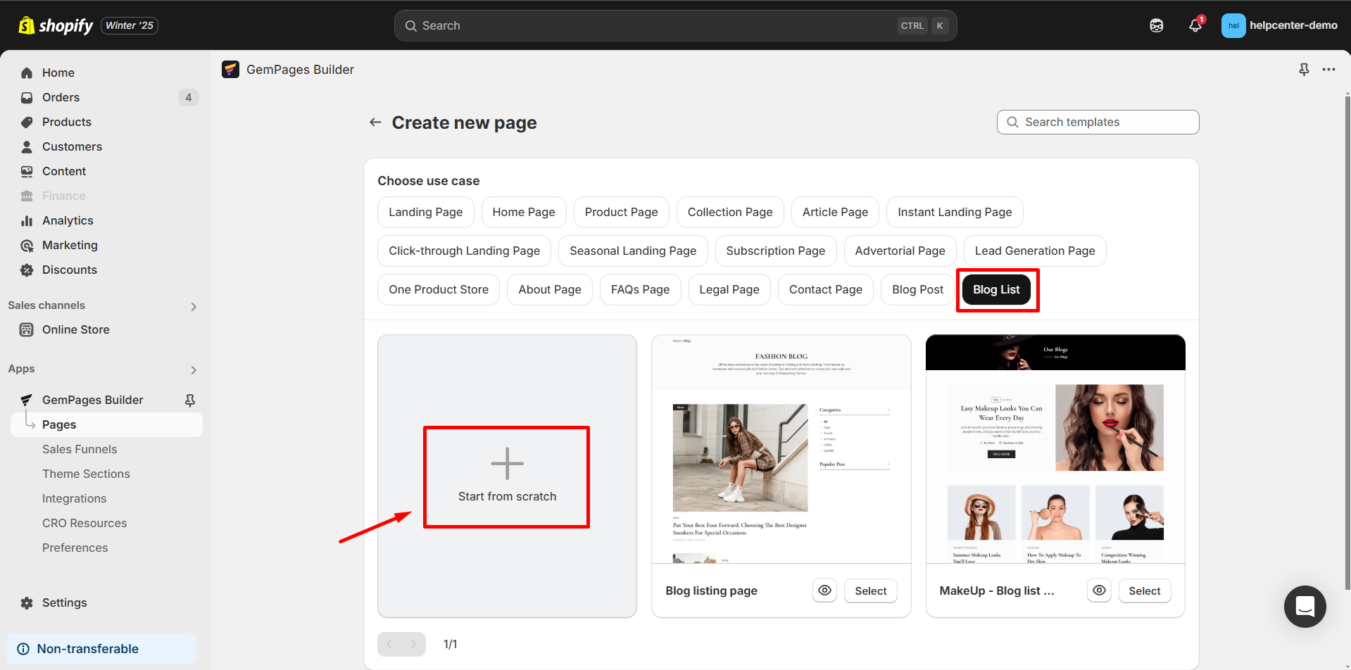 Create a New Blog Listing Page - Help Center