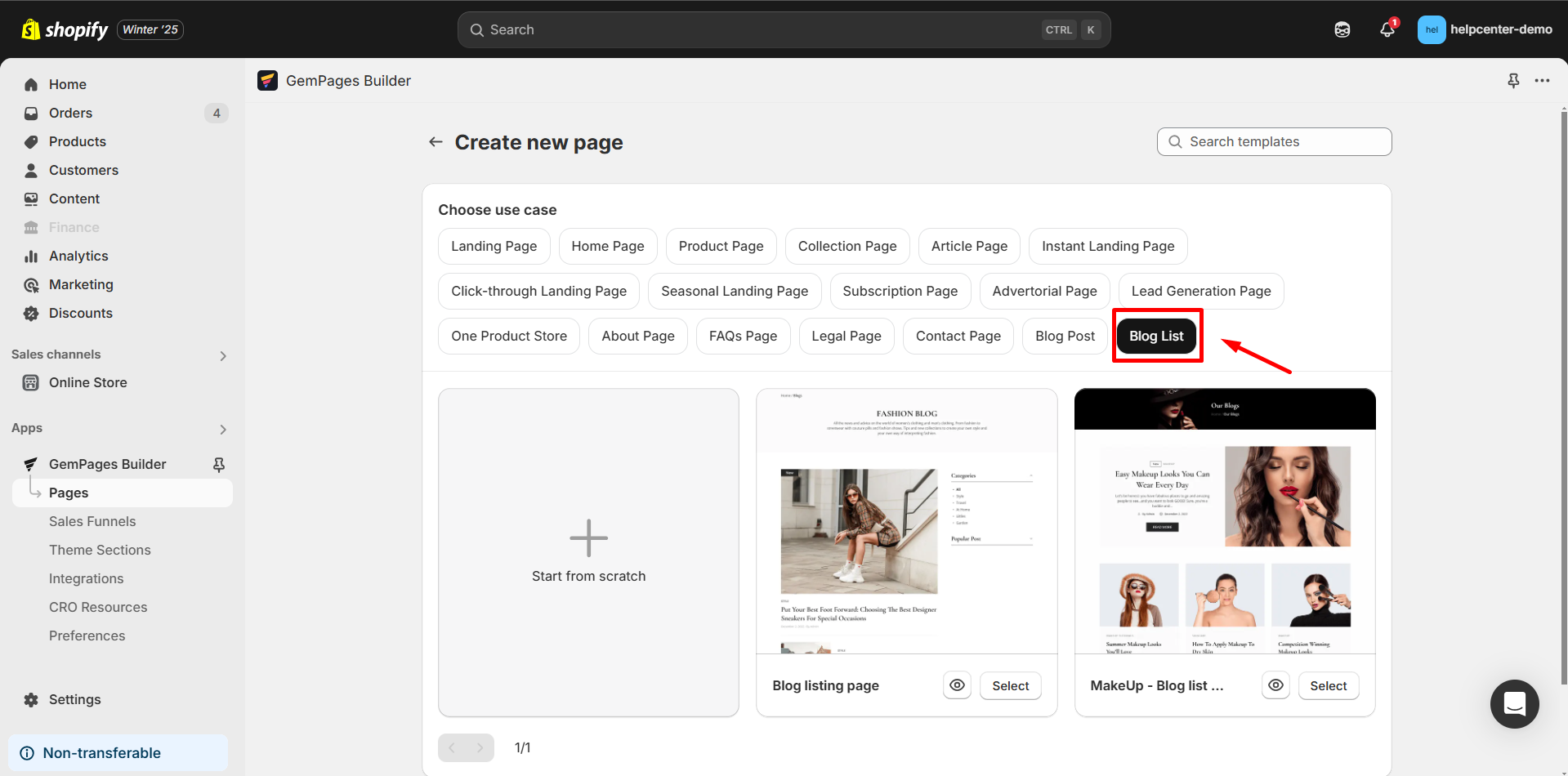 Create a New Blog Listing Page - Help Center