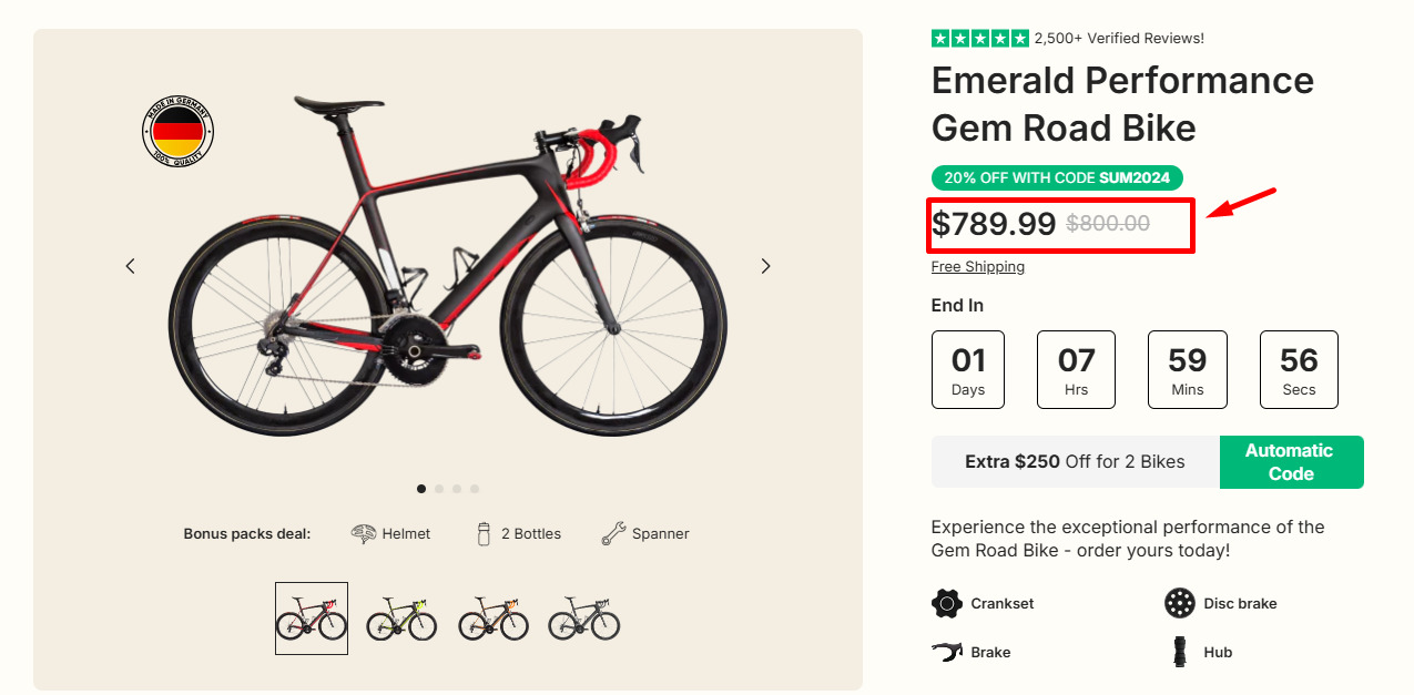 Display Compare Price with Price Element - Help Center
