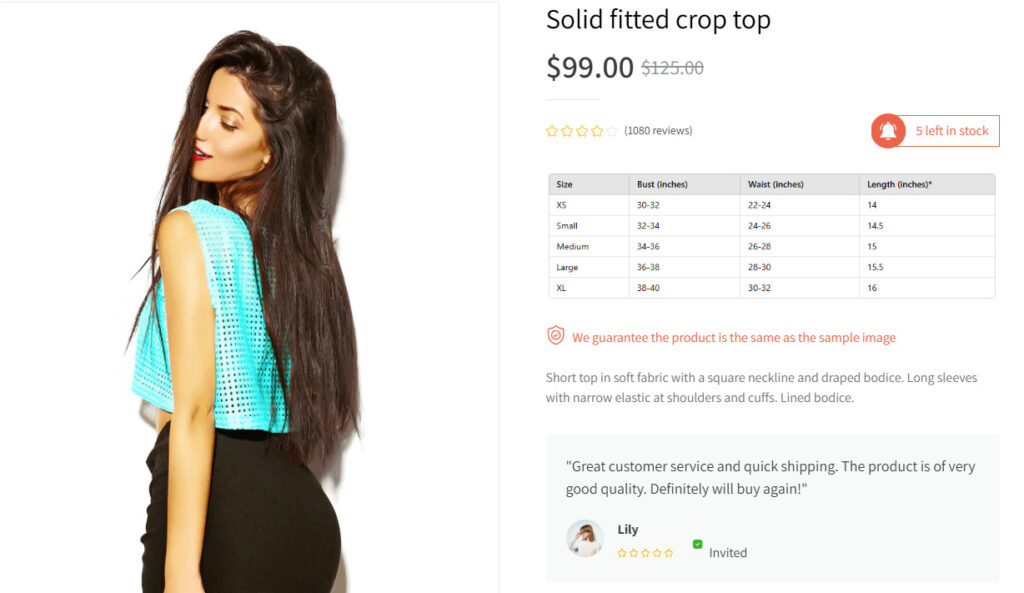Add Size Chart to your Product Page - Help Center