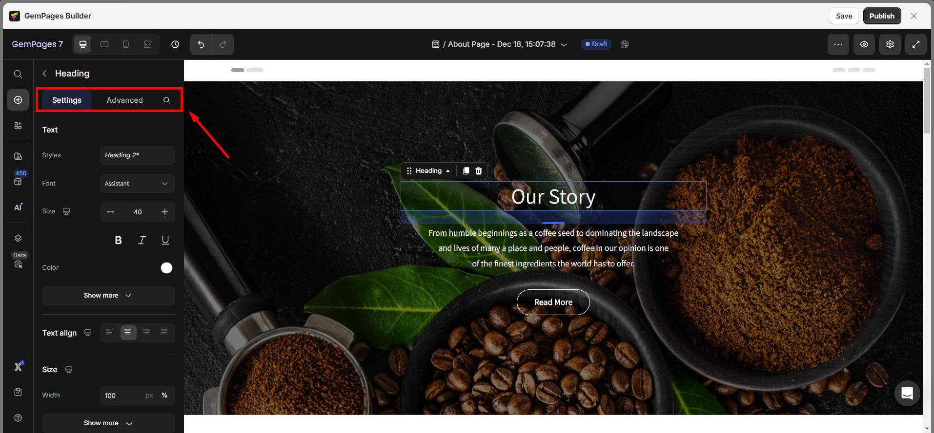 Design a Better About Us with GemPages - Help Center