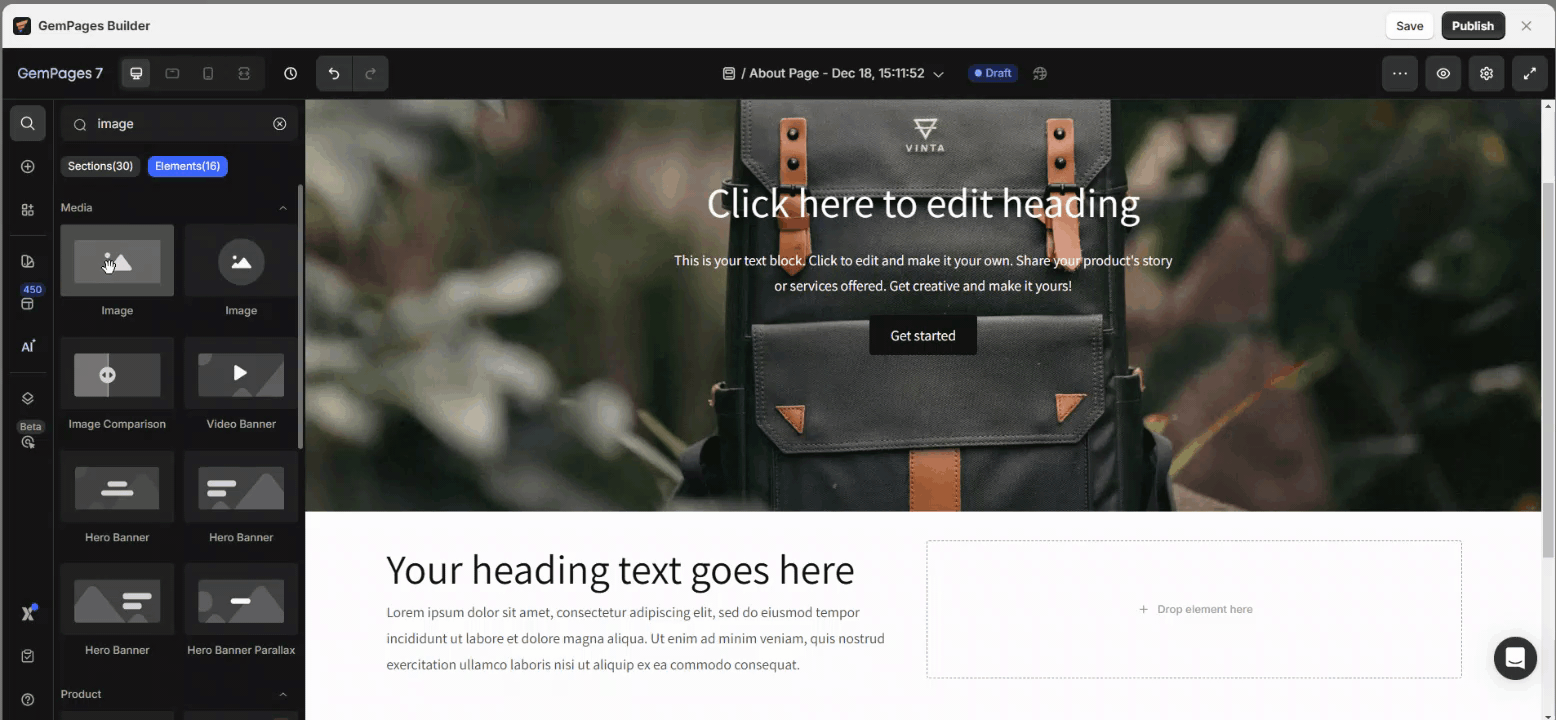 Design a Better About Us with GemPages - Help Center