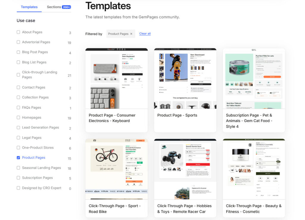Make a Product Page with Template - Help Center