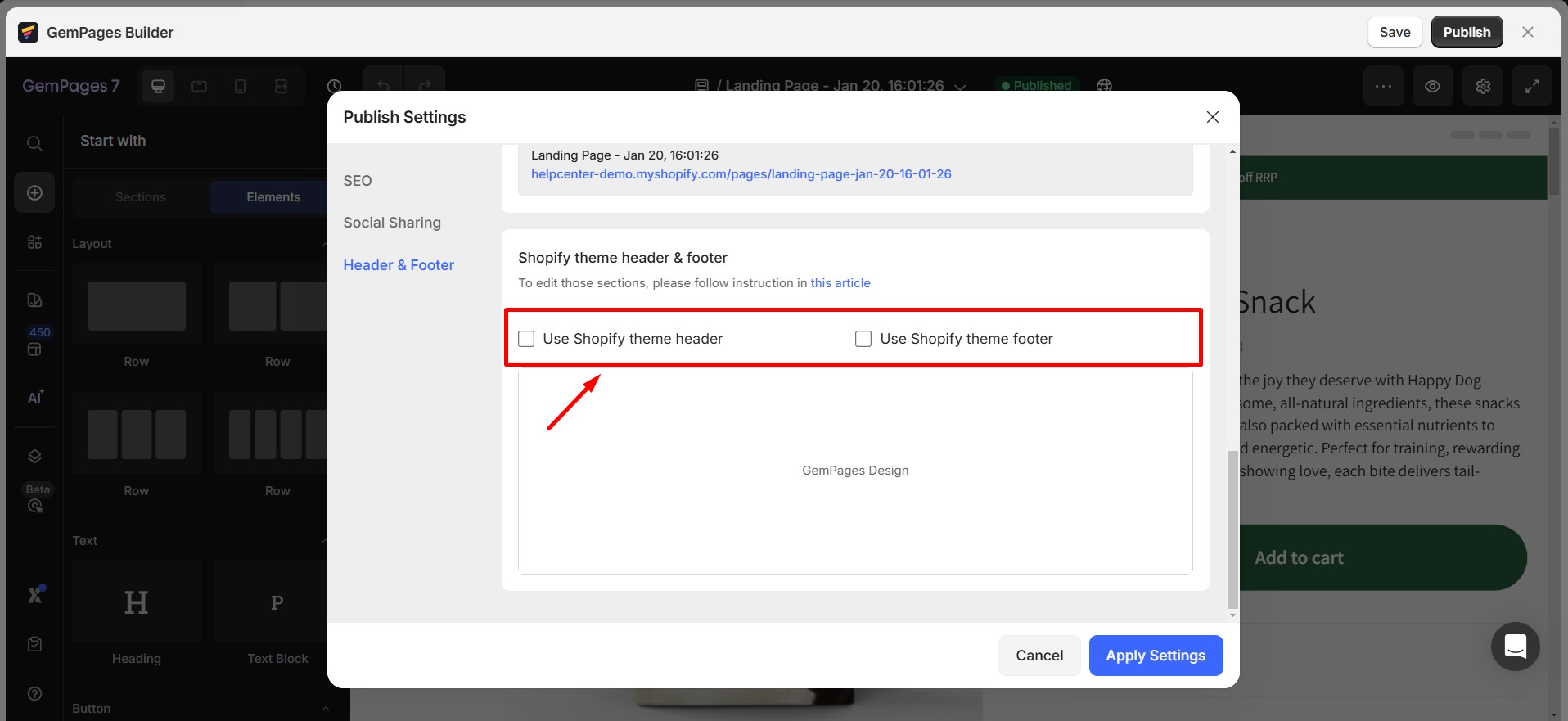 Remove the Header and Footer of Landing Page - Help Center Remove the Header and Footer of Landing Page - Help Center