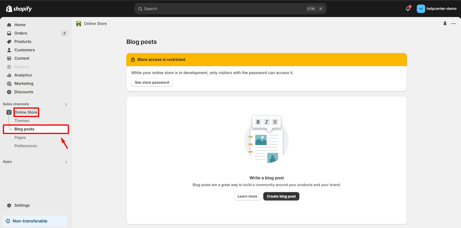 Create a New Blog Post - Help Center