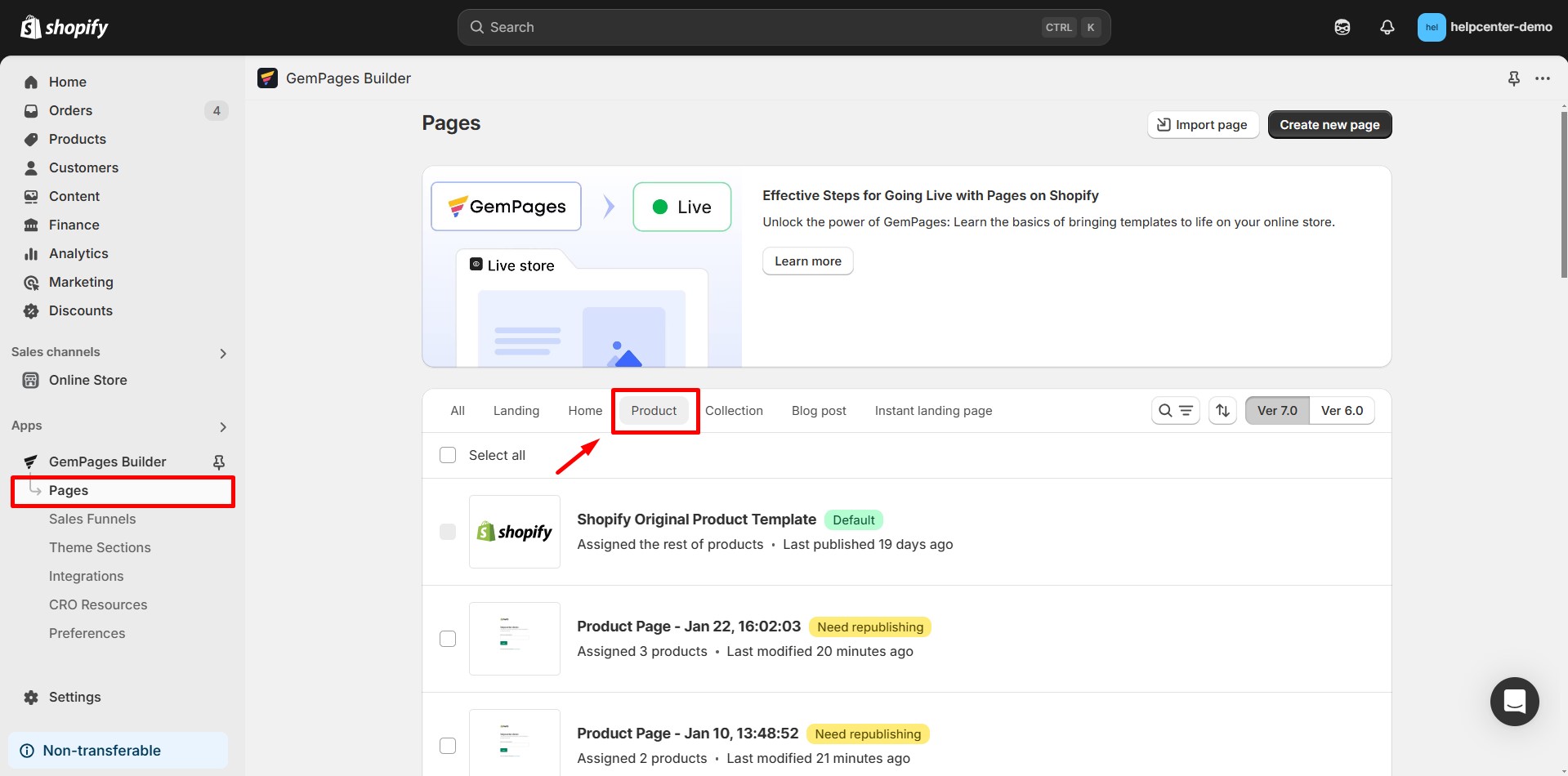 How to preview the product page with my products from Shopify? - Help ...