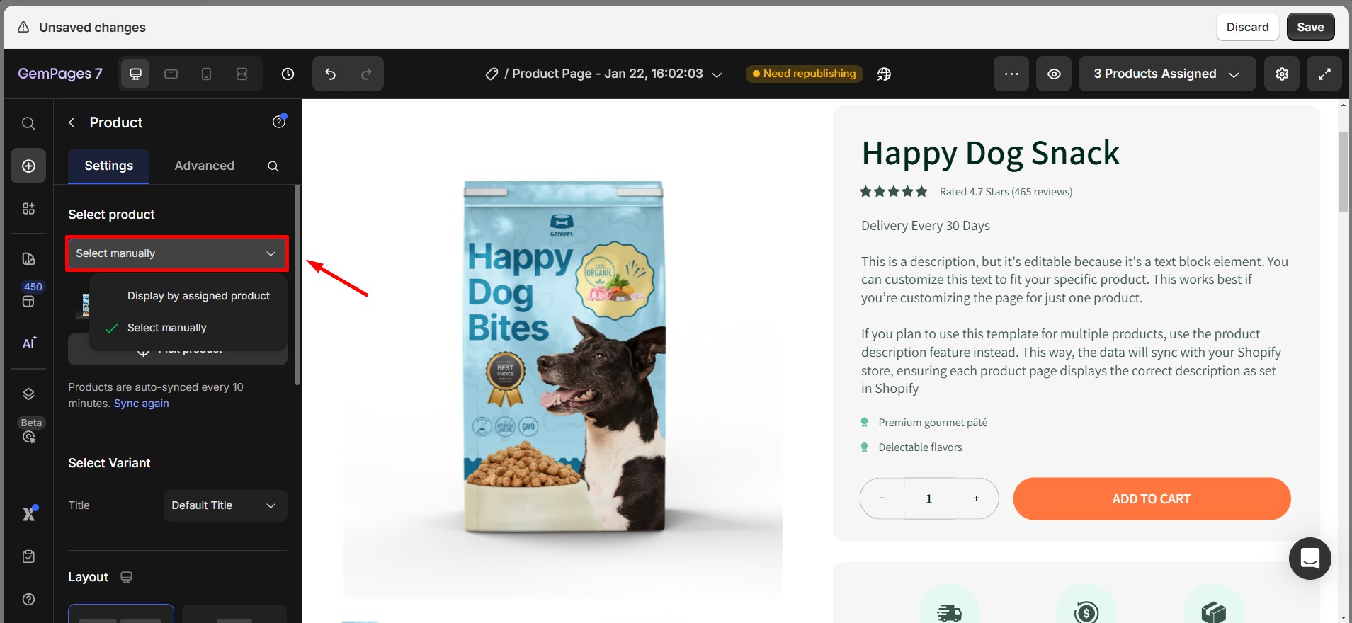How to preview the product page with my products from Shopify? - Help ...