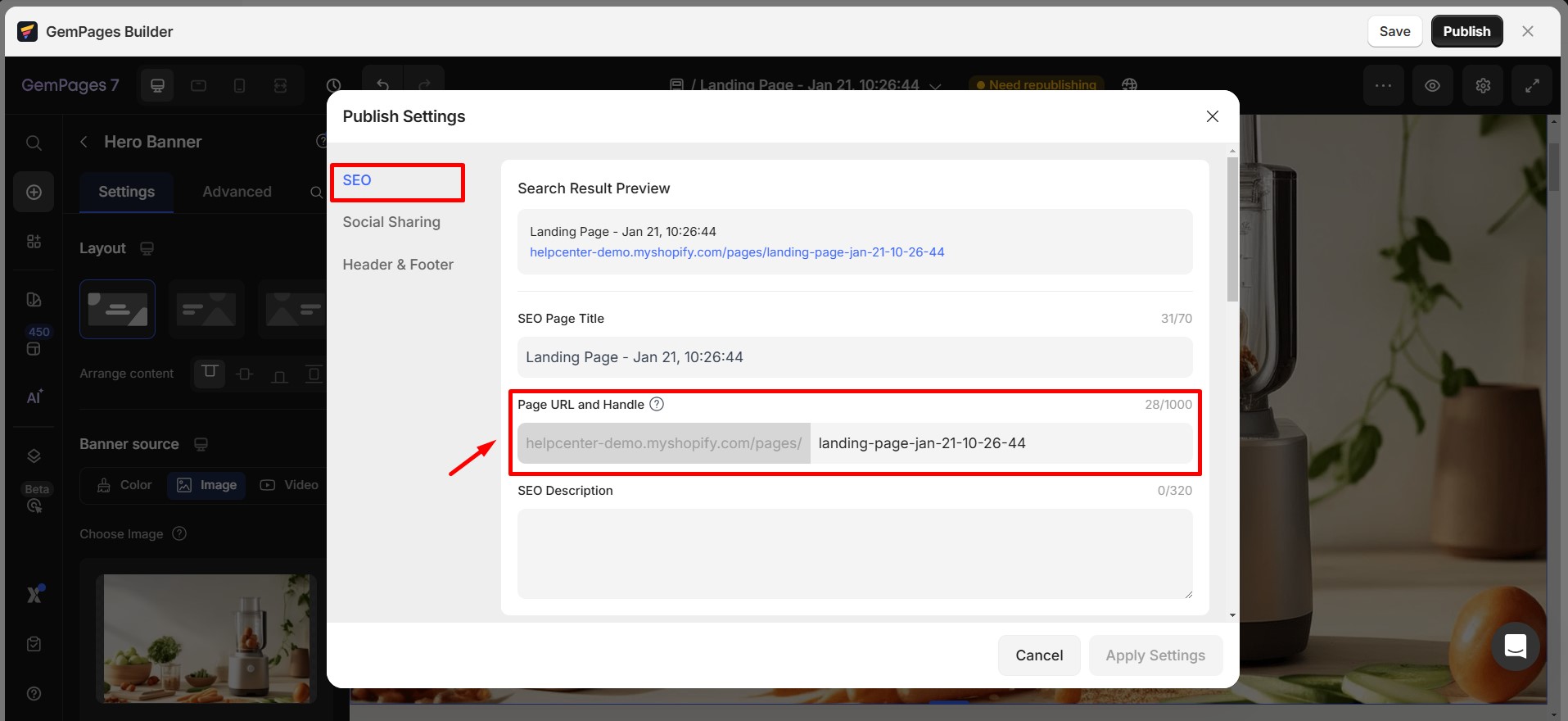 How to Change the Settings on a Landing Page