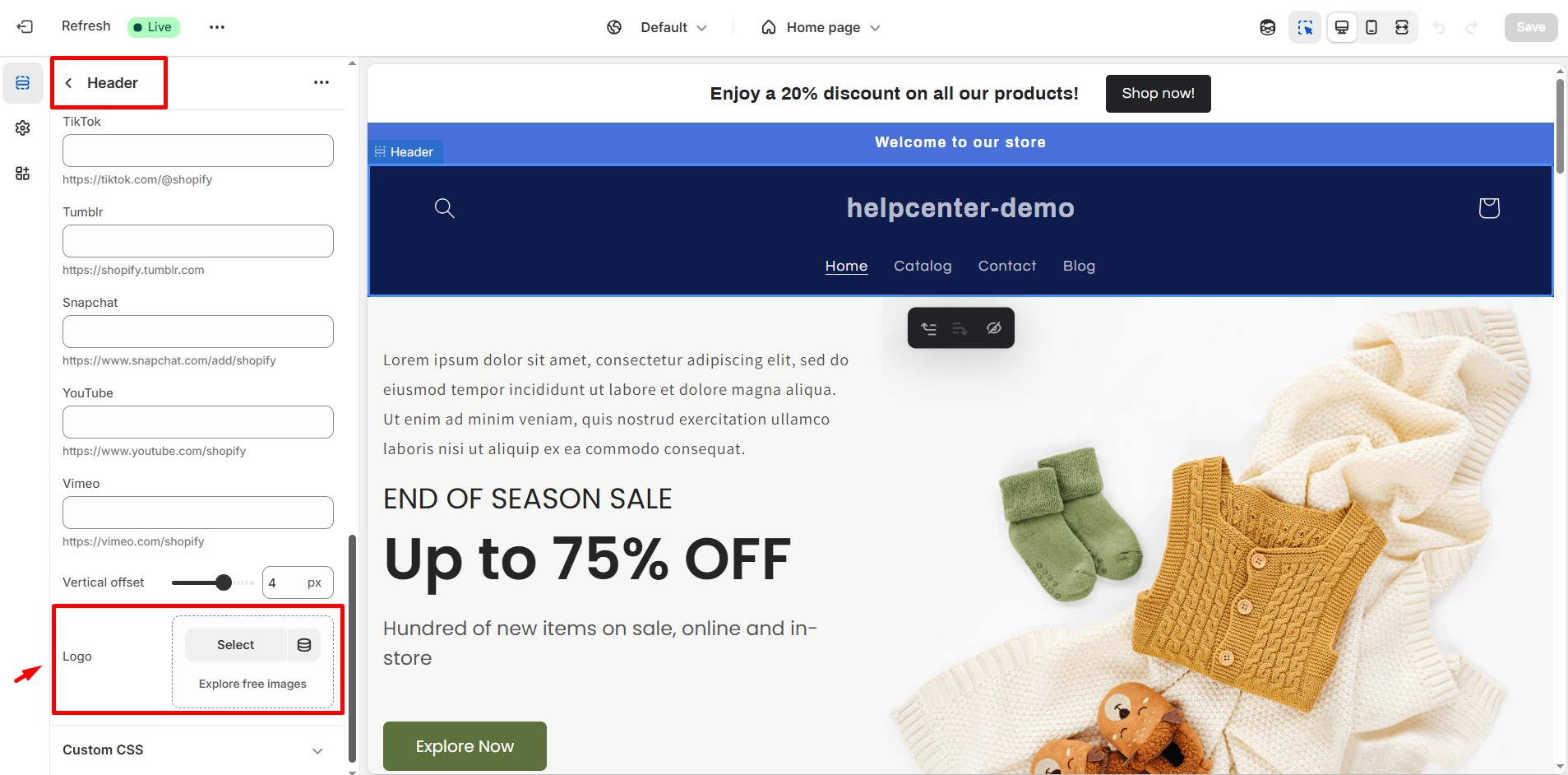 How to upload a transparent logo? - Help Center