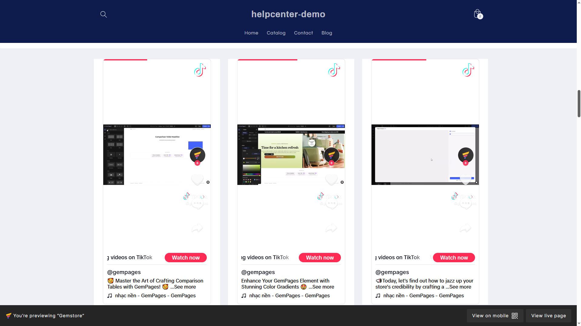 Design Video Layout for Product Page - Help Center