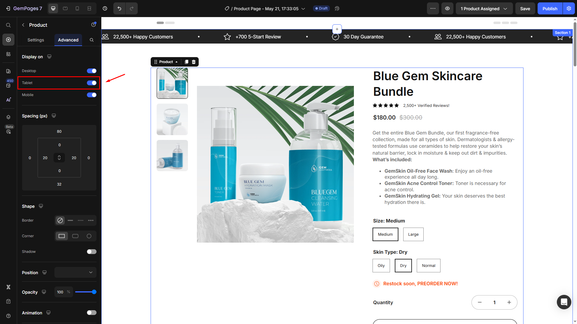 Why is My Design Not Showing in Tablet View? - Help Center